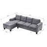 Ebern Designs Sectional Sofa Set For Living Room With L Shape Chaise Lounge ,Cup Holder And Left ...
